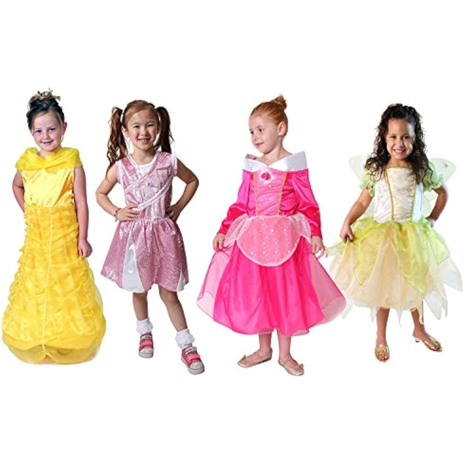 Making Believe Classic Storybook Princess Dress 4 Pack Set - Blue ...