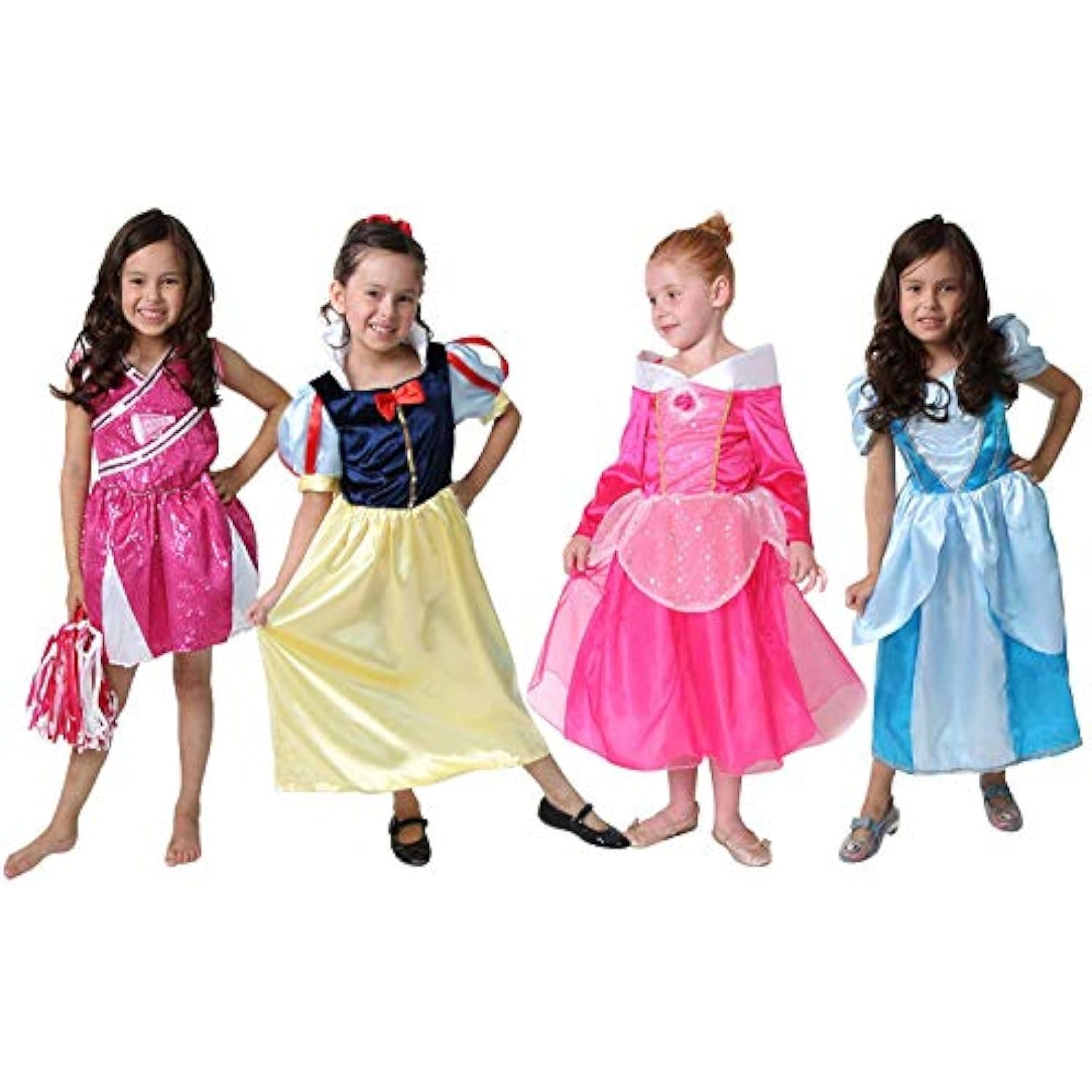Making Believe Classic Storybook Princess Dress 4 Pack Set - Hot Pink ...