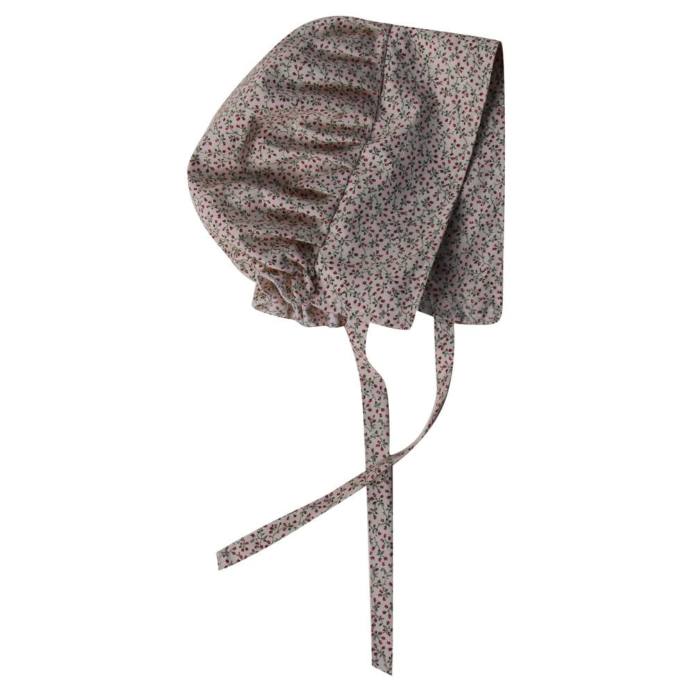 Making Believe Girls Classic Calico Pioneer Bonnet - 4-8 Years - Cream ...