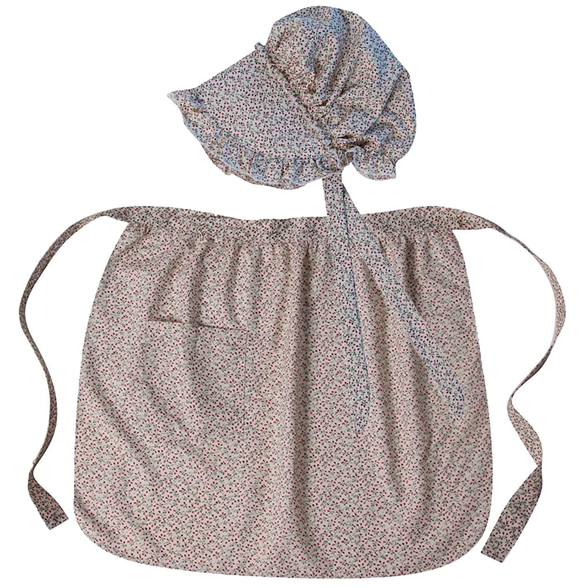 Making Believe Womens Colonial Apron & Deluxe Bonnet Set - Teen/Women ...