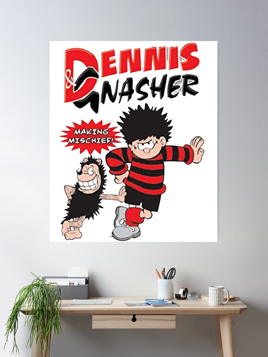 Making Mischief. Classic Dennis The Menace And Gnasher, Vintage Style ...