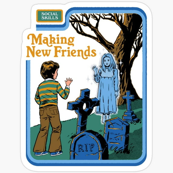Making New Friends Sticker Phone Decal Water Bottle Stickers Car Decals ...