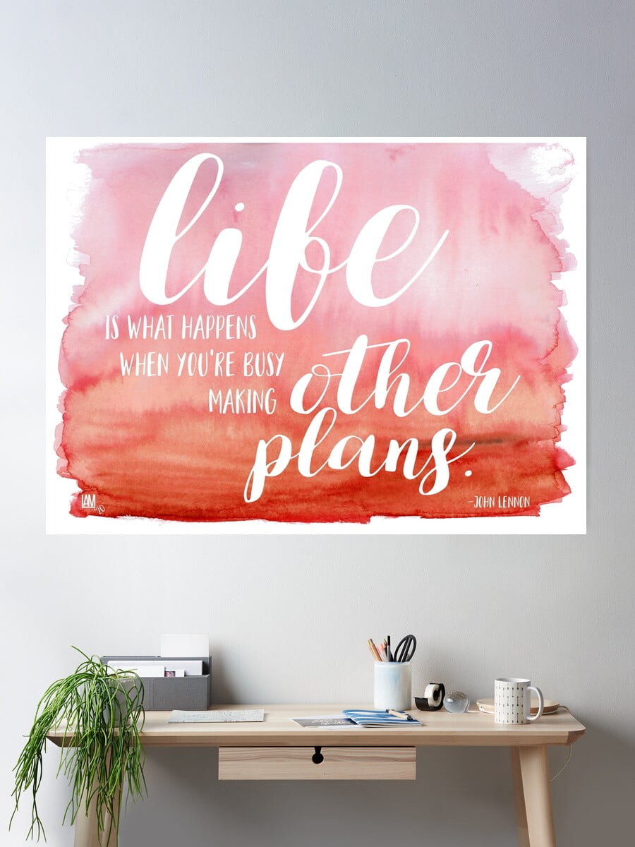 Making Other Plans Poster Wall Art, Modern Wall Decor For Living Room ...