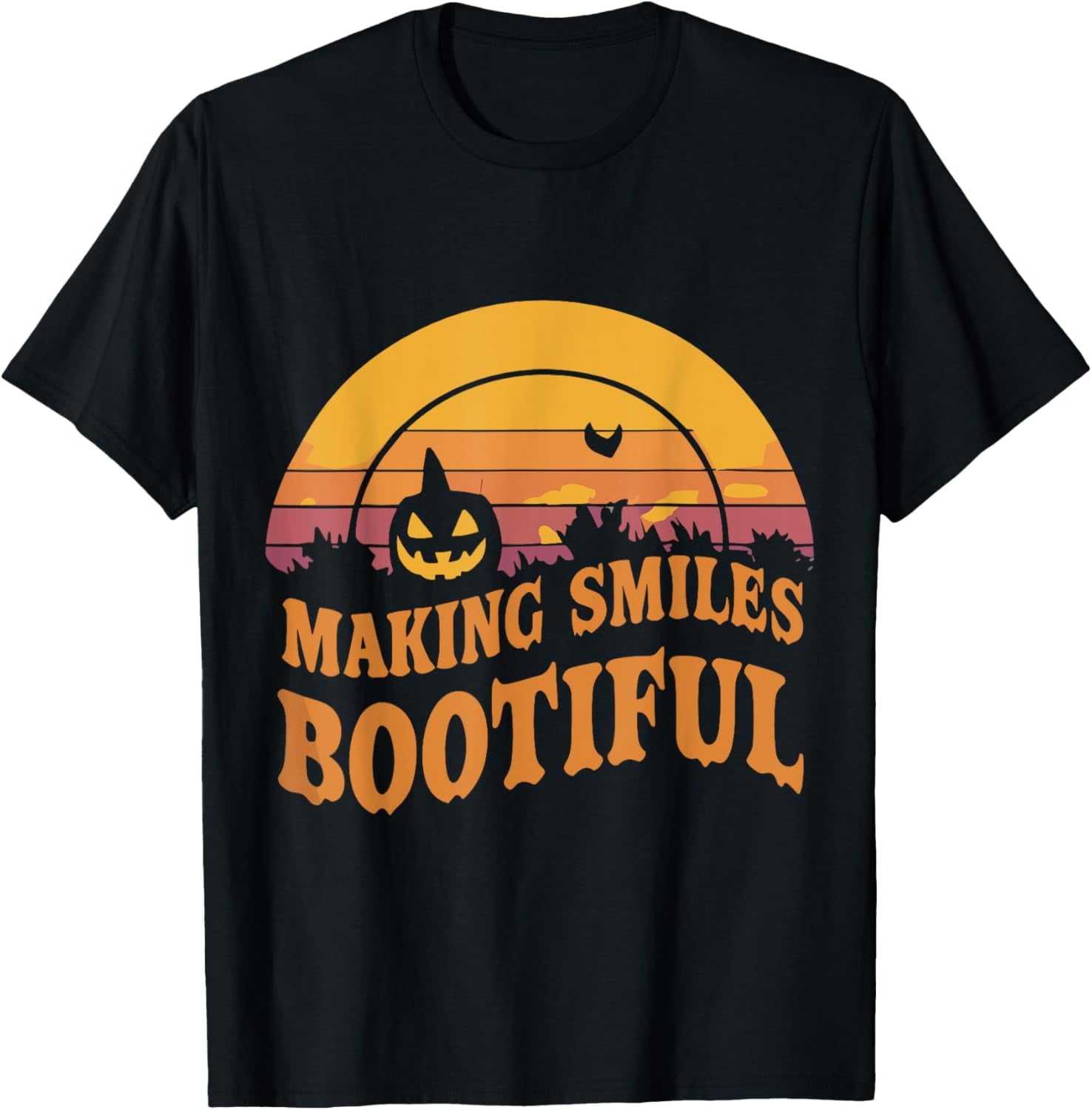 Making Smiles Bootiful Halloween Funny Ghost Dentist Dental T-Shirt ...