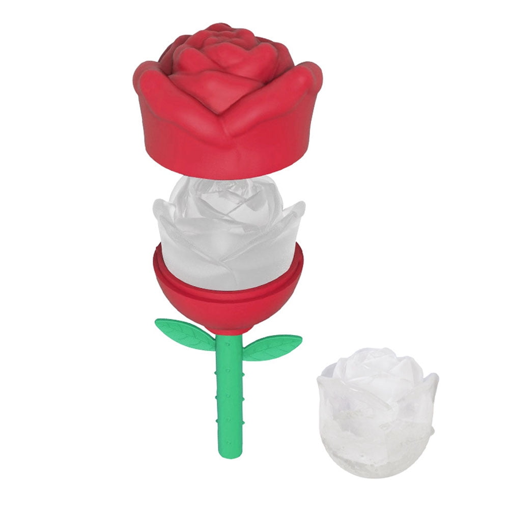 Making rose-shaped ice, silicone rubber fun ice hockey maker is ...