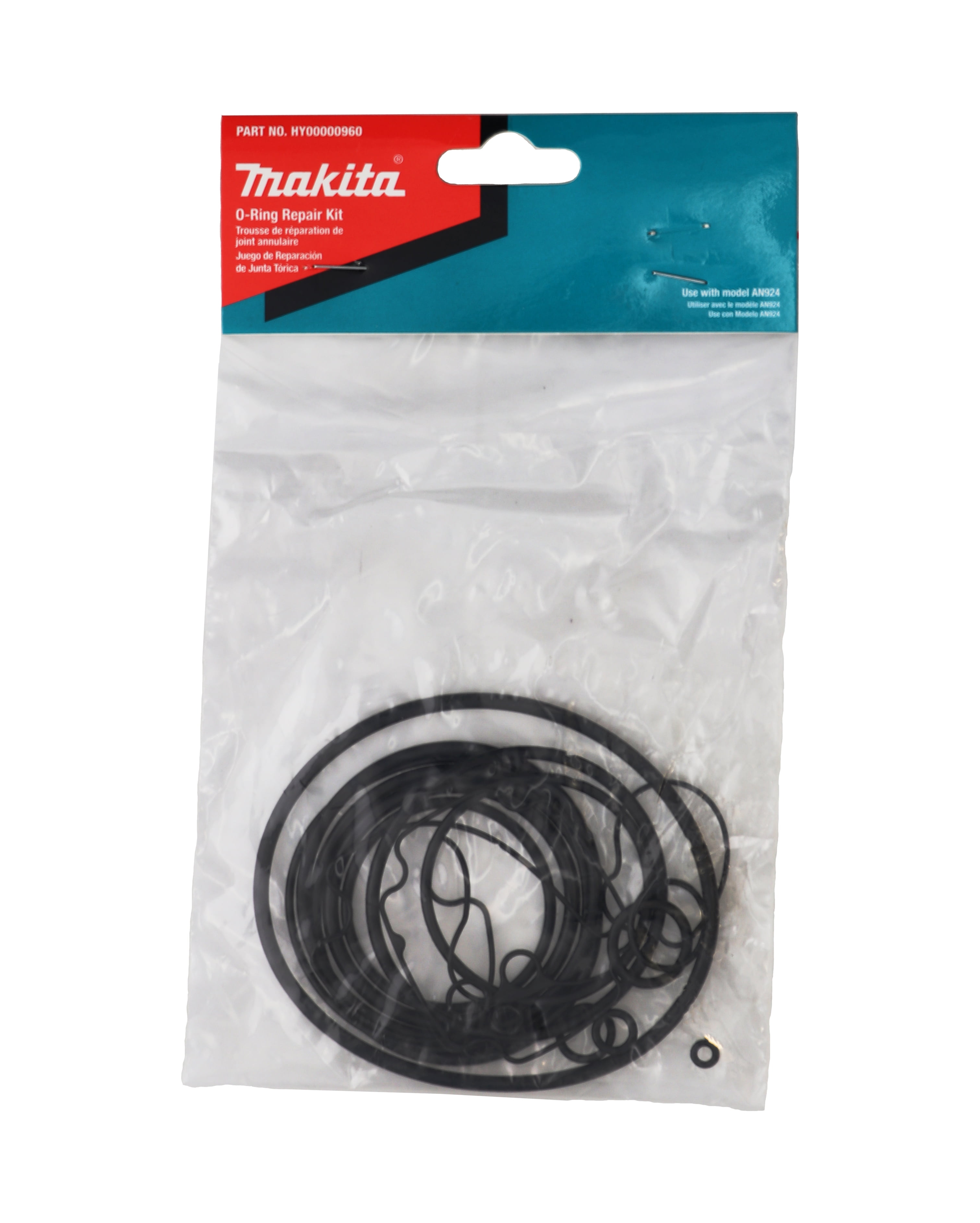 Makita HY00000960 O-Ring Repair Kit for Framing Nailer Model AN924 ...