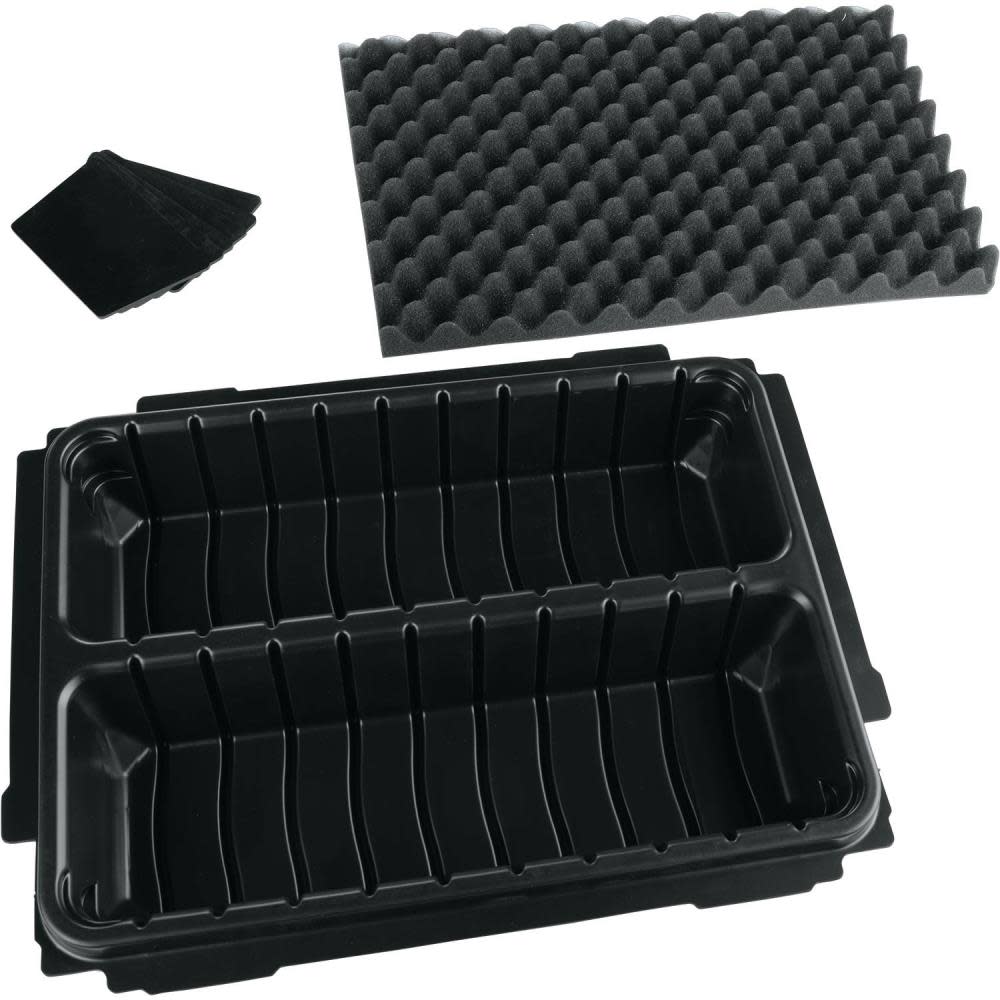 Makita Makpac Interlocking Case 2 Row Insert Tray With 6 Dividers And ...