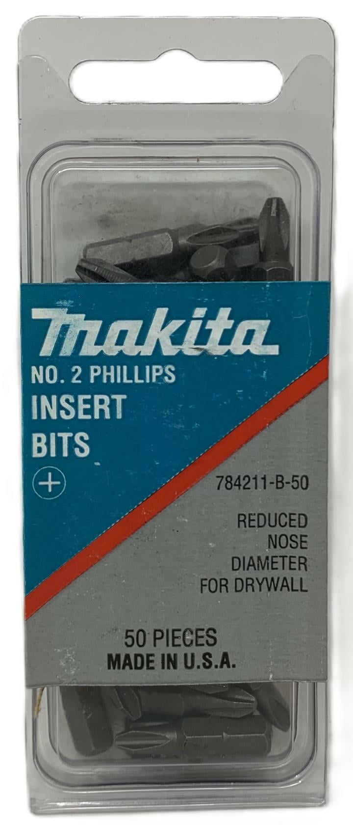 Makita No.2 Phillips Insert Bit (784211-B) - Reduced Nose Diameter ...