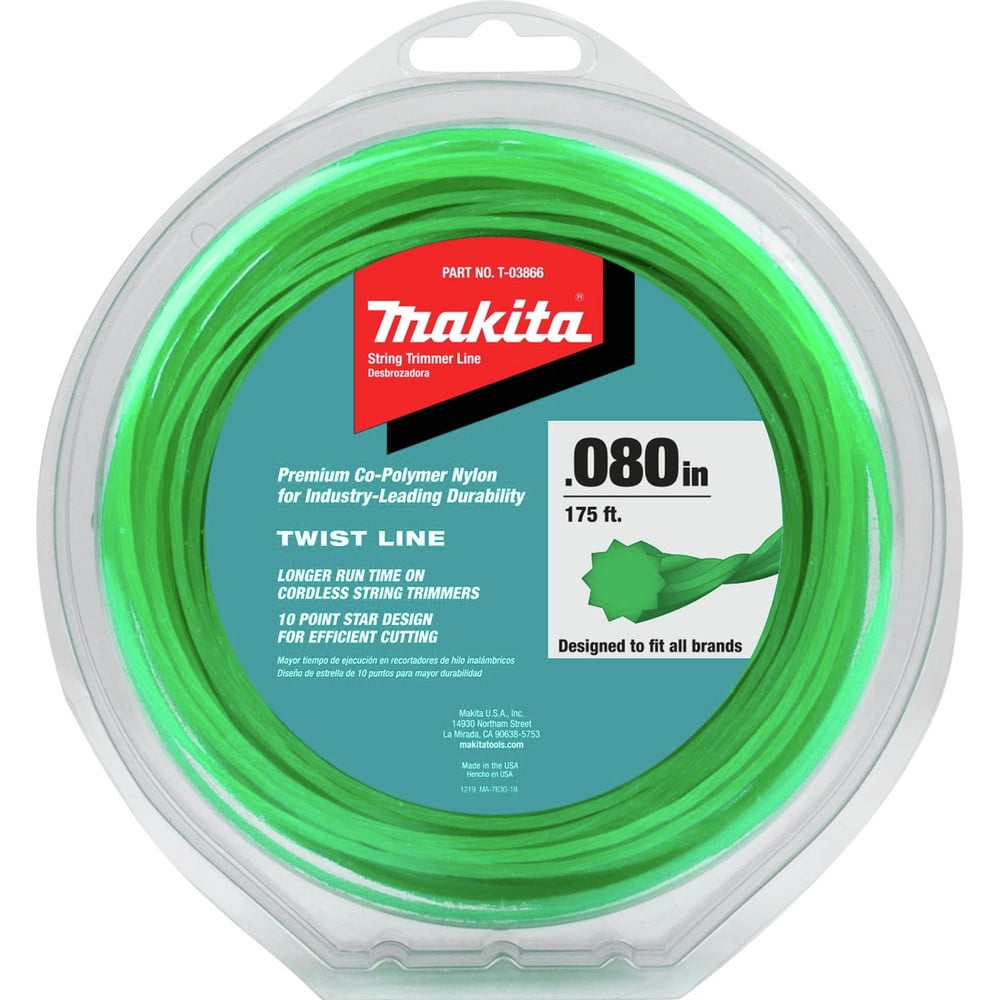 Makita T-03866 0.080 in. 175 ft. Twisted Trimmer Line - Green - Walmart ...