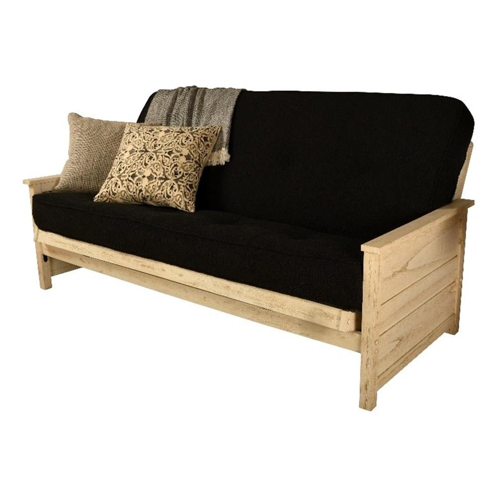 Maklaine Coil Hinged Full-size Futon Mattress in Black-Frame Not ...
