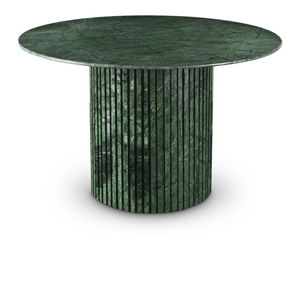 Maklaine Contemporary Green Handcrafted Genuine Marble Dining Table ...