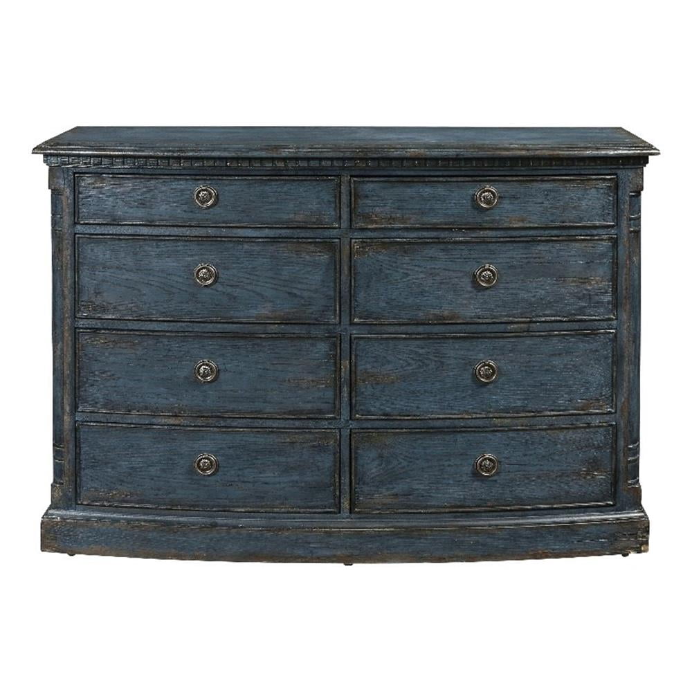 Maklaine Contemporary Robin Egg Blue 8 Drawer Wood Dressing Chest ...