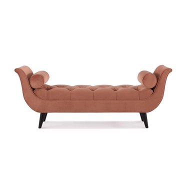 Free Shipping! Alma Tufted Flared Arm Entryway Bench Orange - Walmart ...