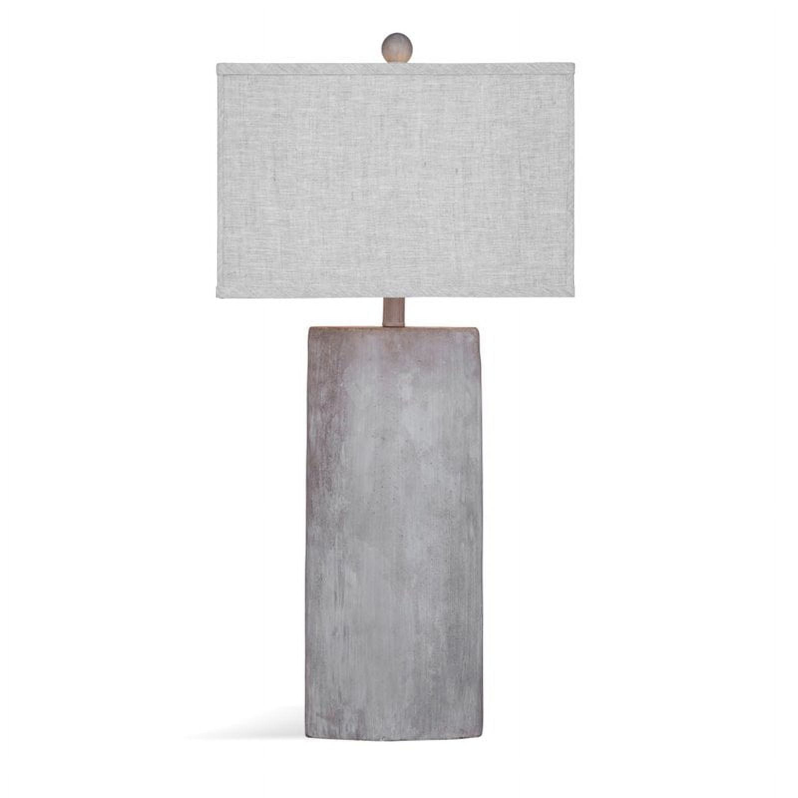 Maklaine Modern / Contemporary Cement Stone Table Lamp in Gray ...