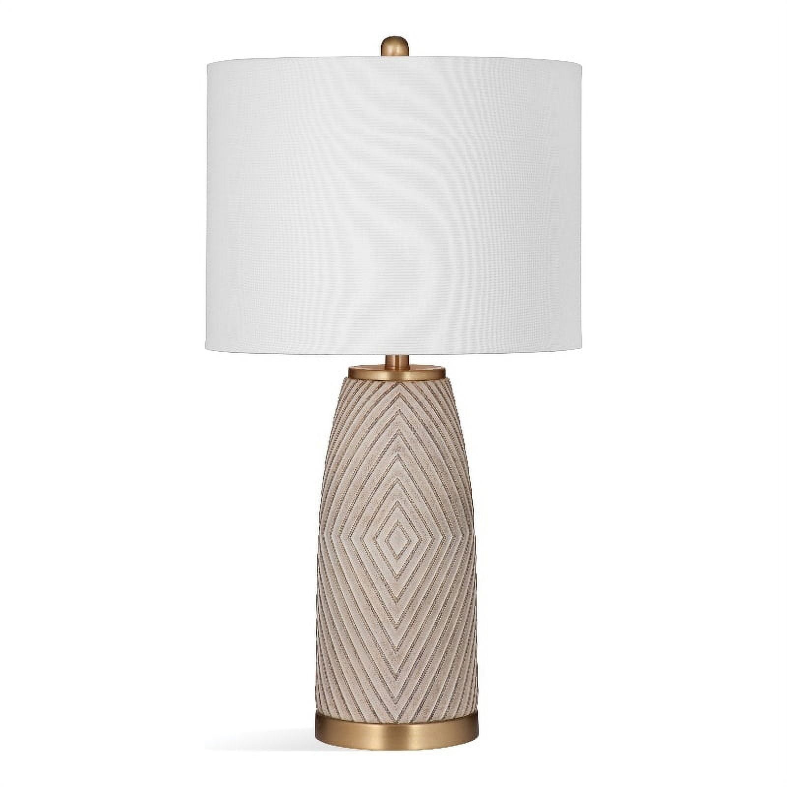 Maklaine Modern / Contemporary Gray Textured Resin Table Lamp - Walmart.com