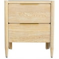 Maklaine Modern / Contemporary Night Stand in White Oak Finish ...