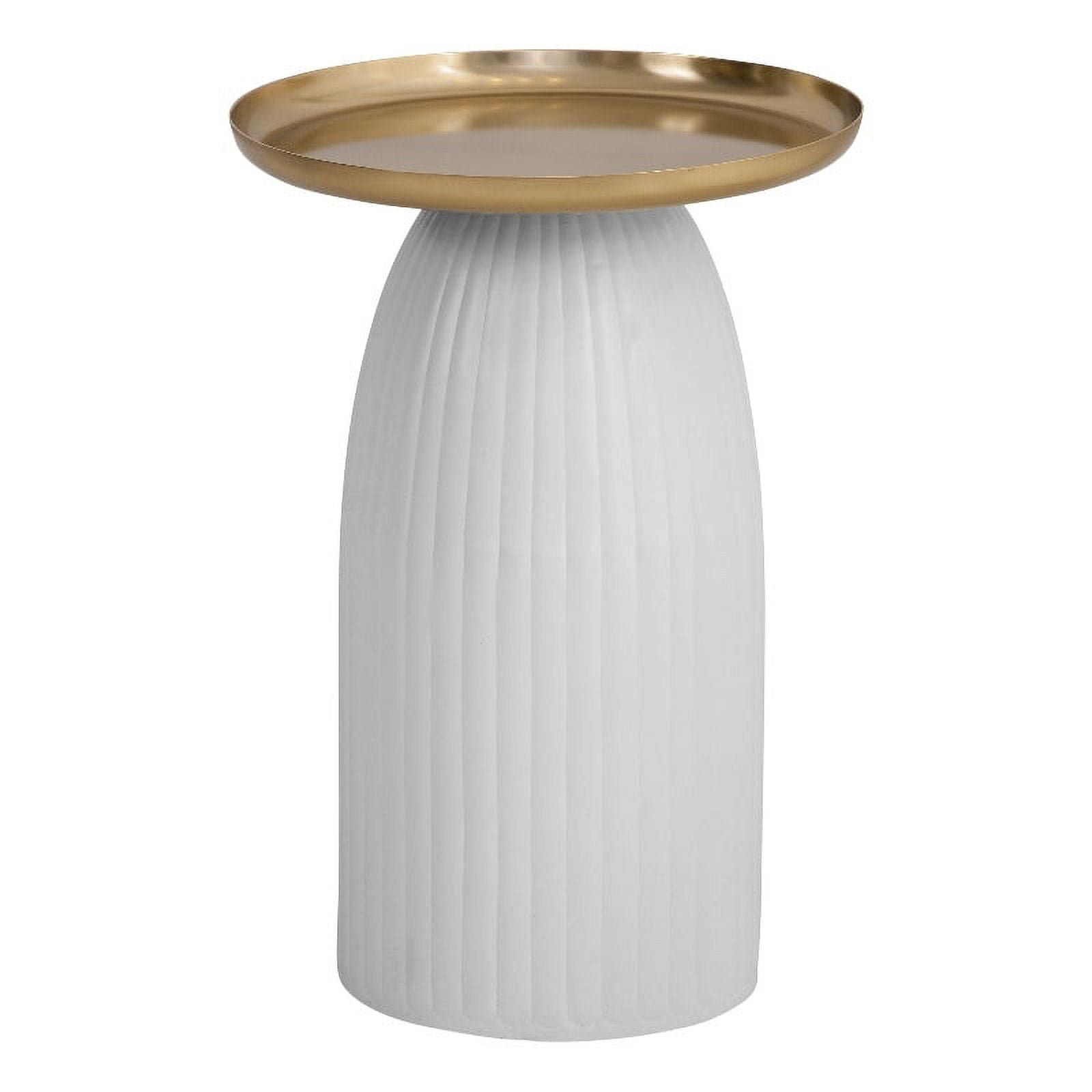 Maklaine Modern / Contemporary Scatter Table in White Finish Metal ...