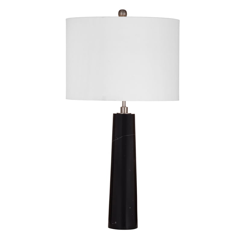 Maklaine Modern / Contemporary Table Lamp in Black Finish Marble ...