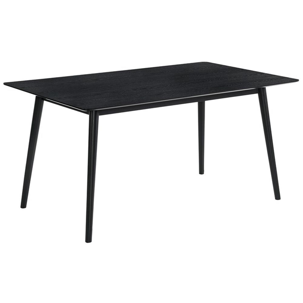Maklaine Rectangular Contemporary Wood Dining Table in Black - Walmart.com