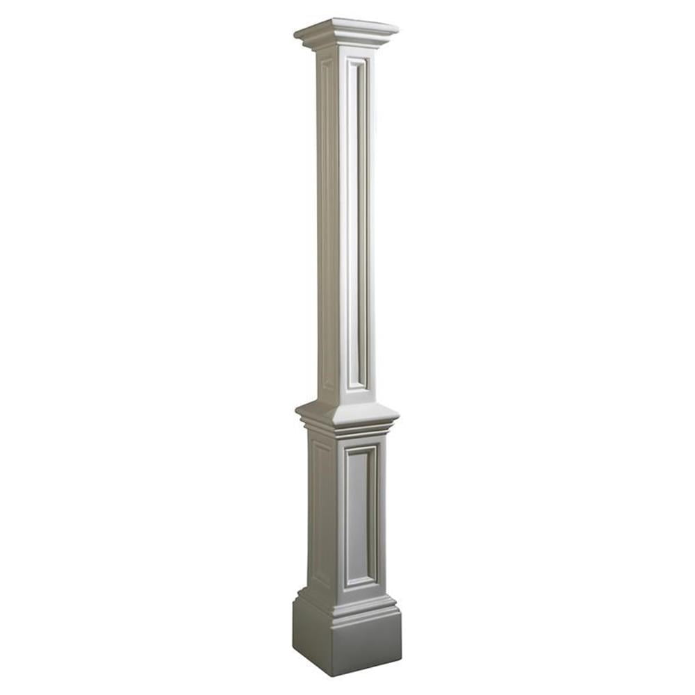 Maklaine Traditional Plastic Lamp Post without Mount in White - Walmart.com