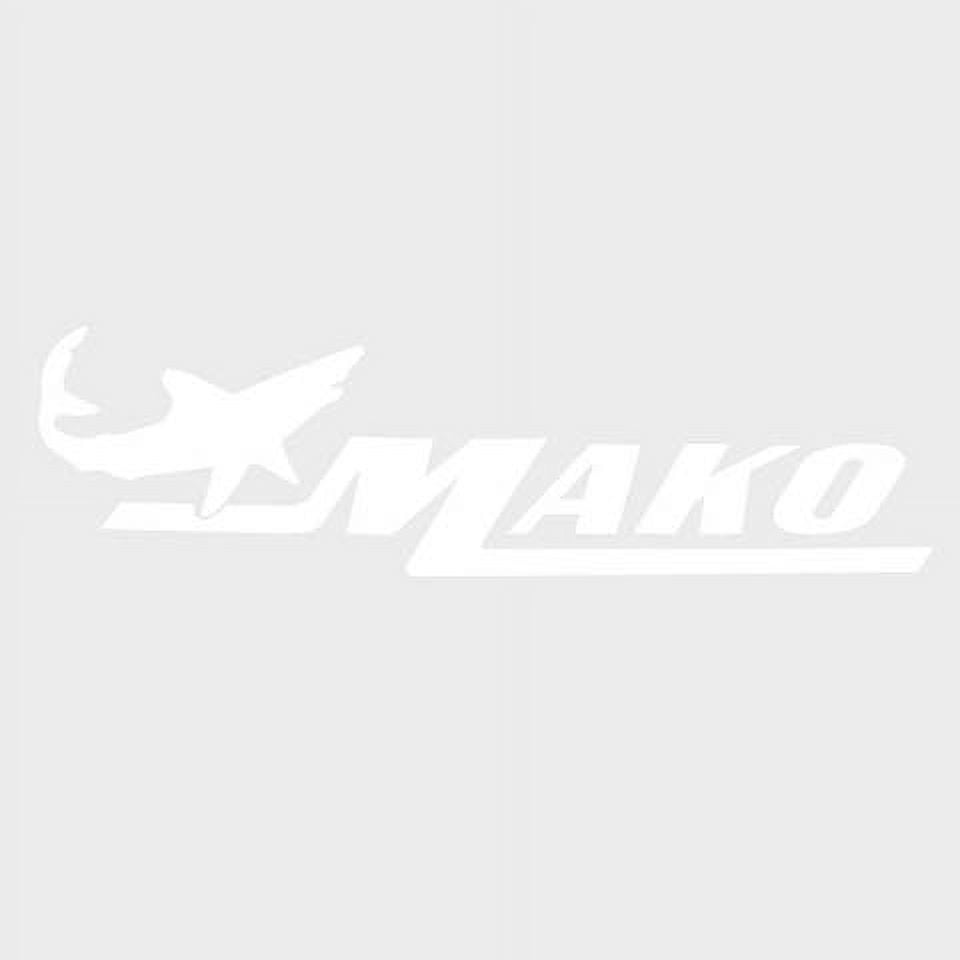 Mako Boat Brand Decal 166118 | 9 1/8 x 2 3/8 Inch White - Walmart.com