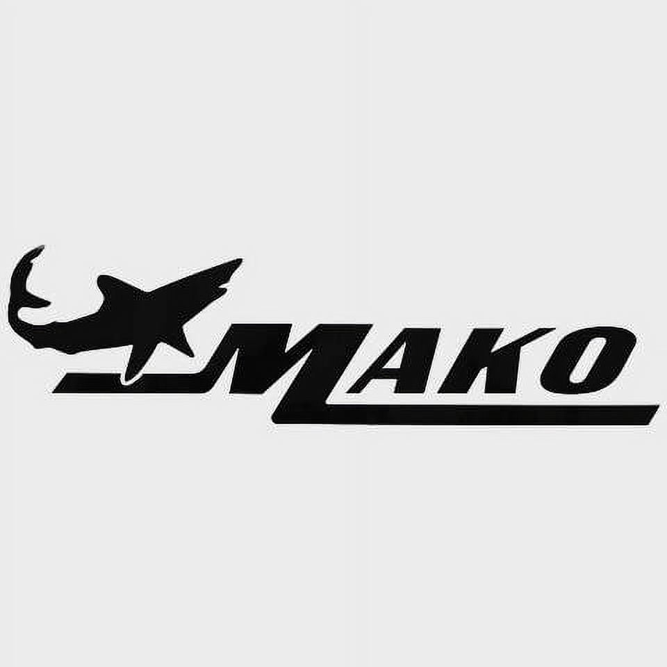 Mako Boat Decal Sticker TR166117 | Glossy Black Vinyl - Walmart.com