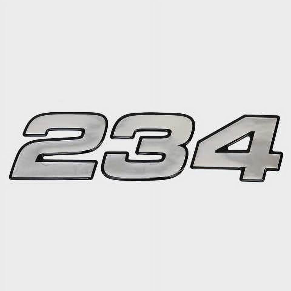 Mako Boat Raised Emblem Decal 164672 | 234 CC Black Silver Sticker ...
