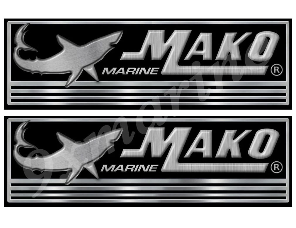 Mako Boat Stickers. Remastered stickers for boat restoration project ...
