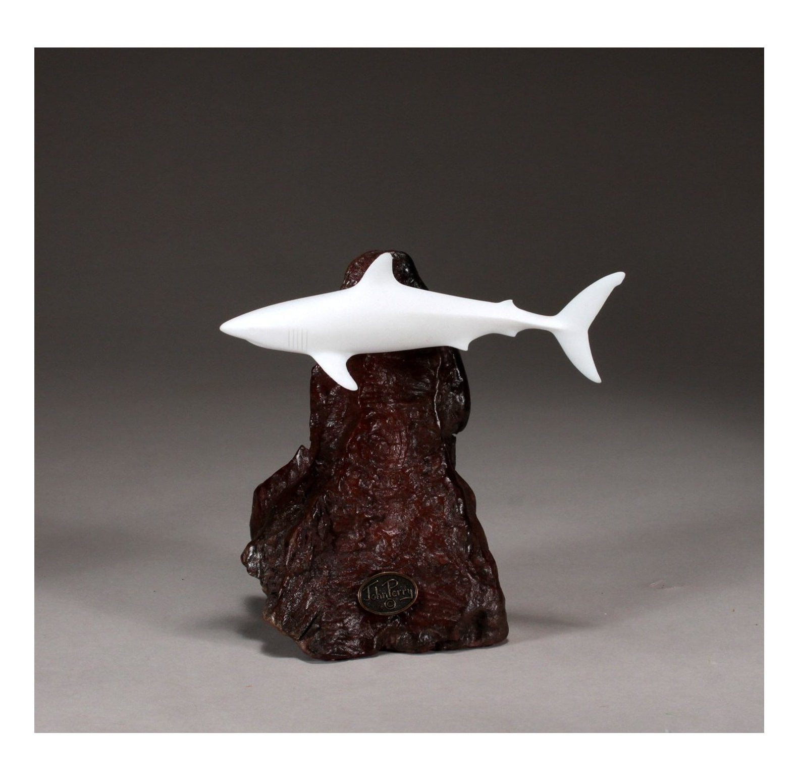 Mako Sculpture by John Perry 6in long Pellucida Statue Art - Walmart.com