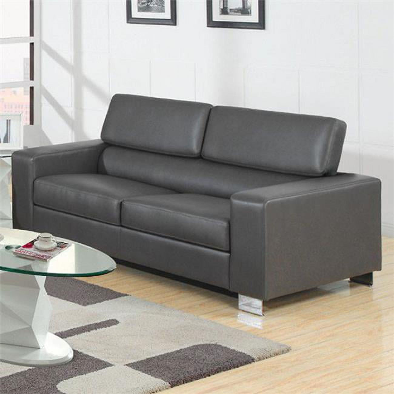 Makri Contemporary Style Relaxing Sofa, Gray - Walmart.com