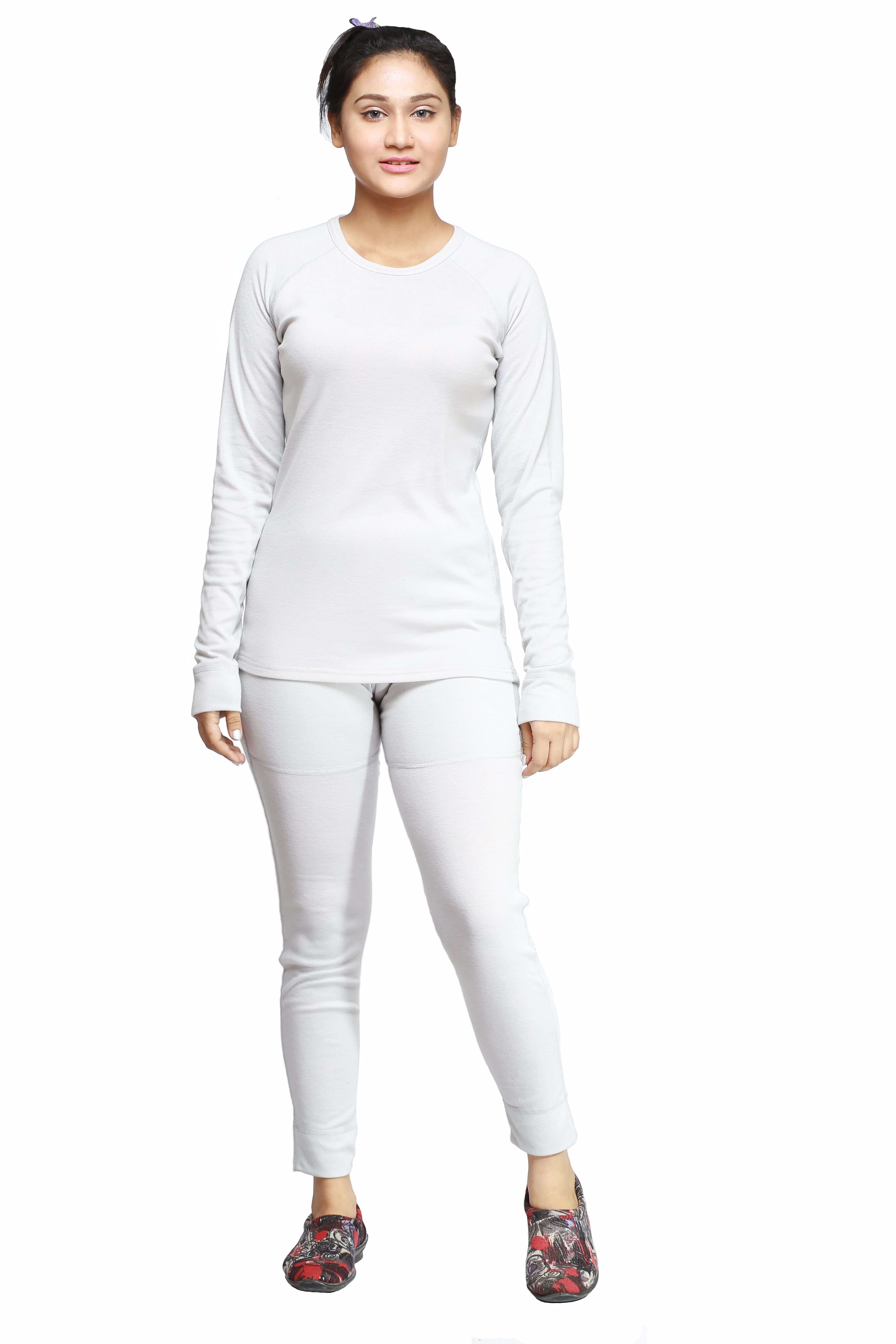 Maks Ladies Fleece Base Layer, Warm Stretch Winter Long Johns, 2-Piece ...