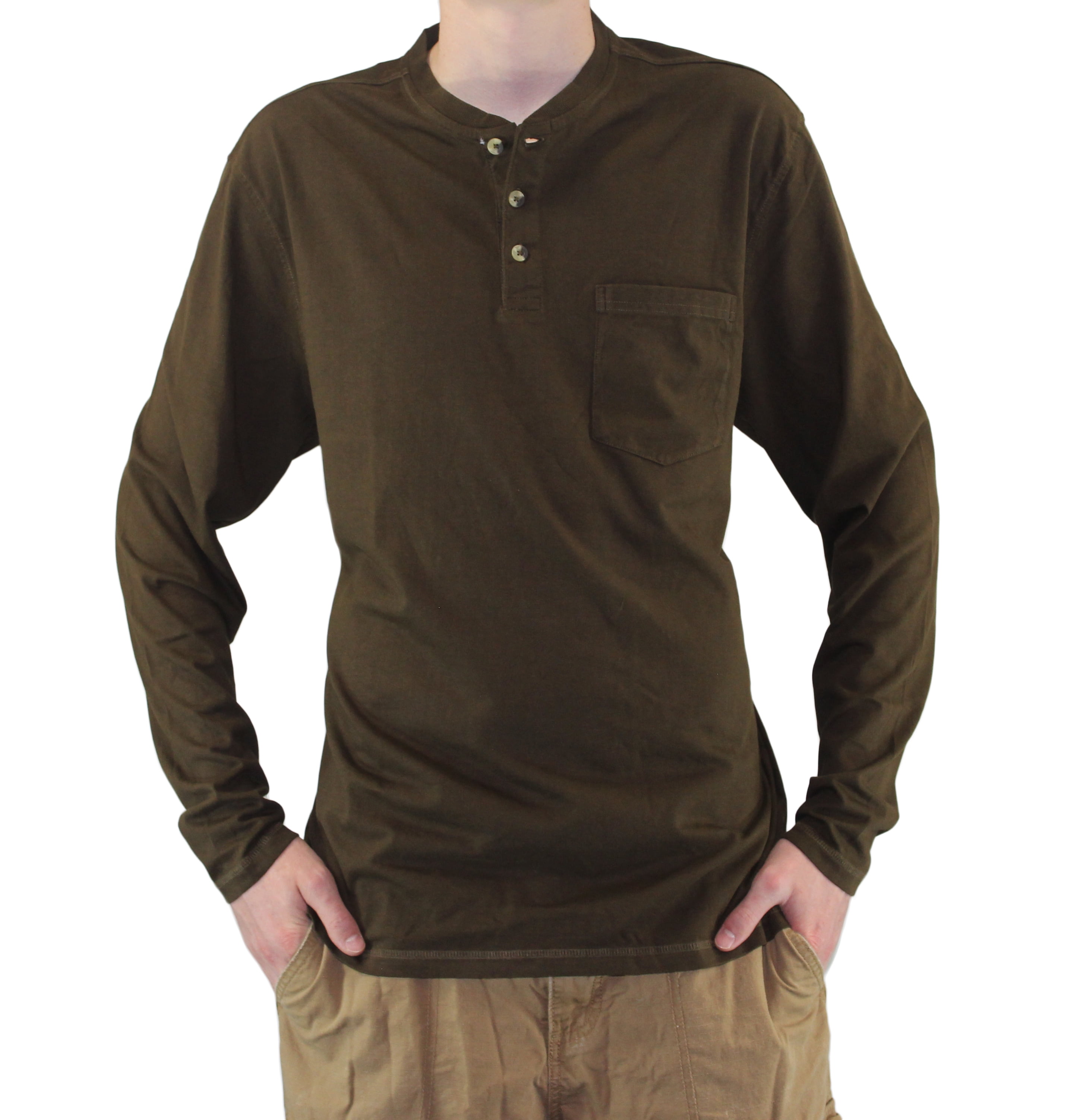 Maks Nano-Tex Spill and Stain Resistance RelaxFit Long Sleeve Pocket ...