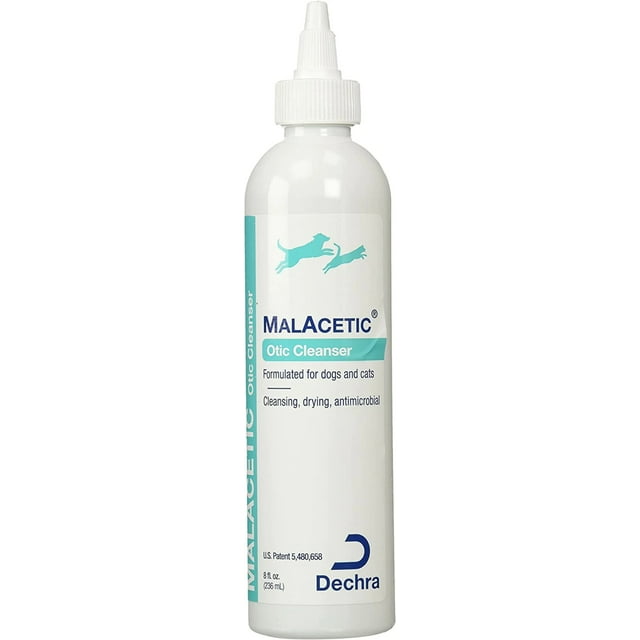 MalAcetic Otic Antimicrobial Drying Ear Cleanser for Pets 8 oz ...