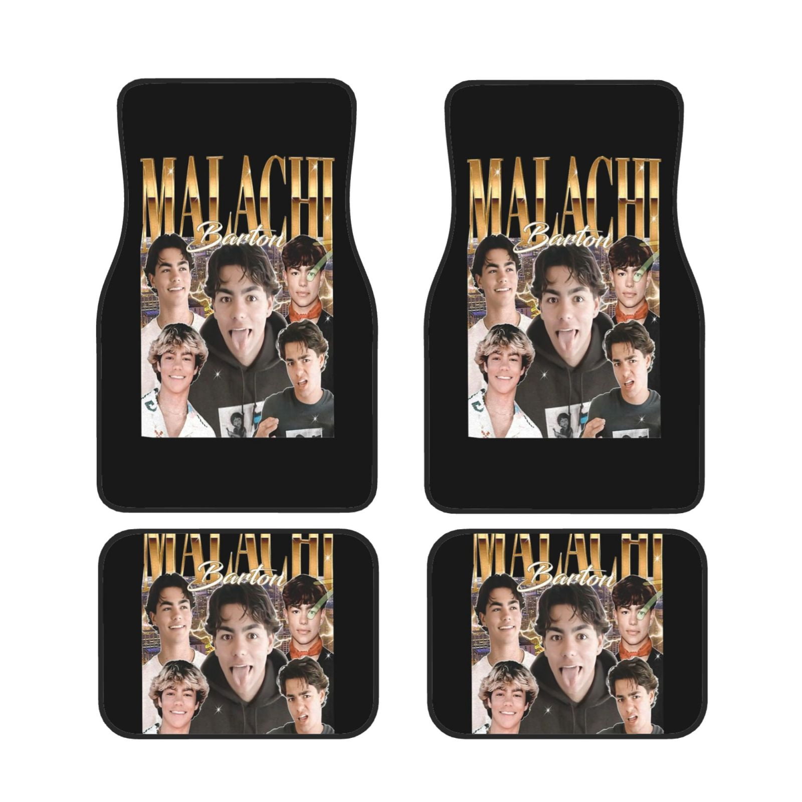 Mala-Ch Bar-Ton Set Of 4 Pcs Cartoon Car Floor Mats Cartoon Print Car ...