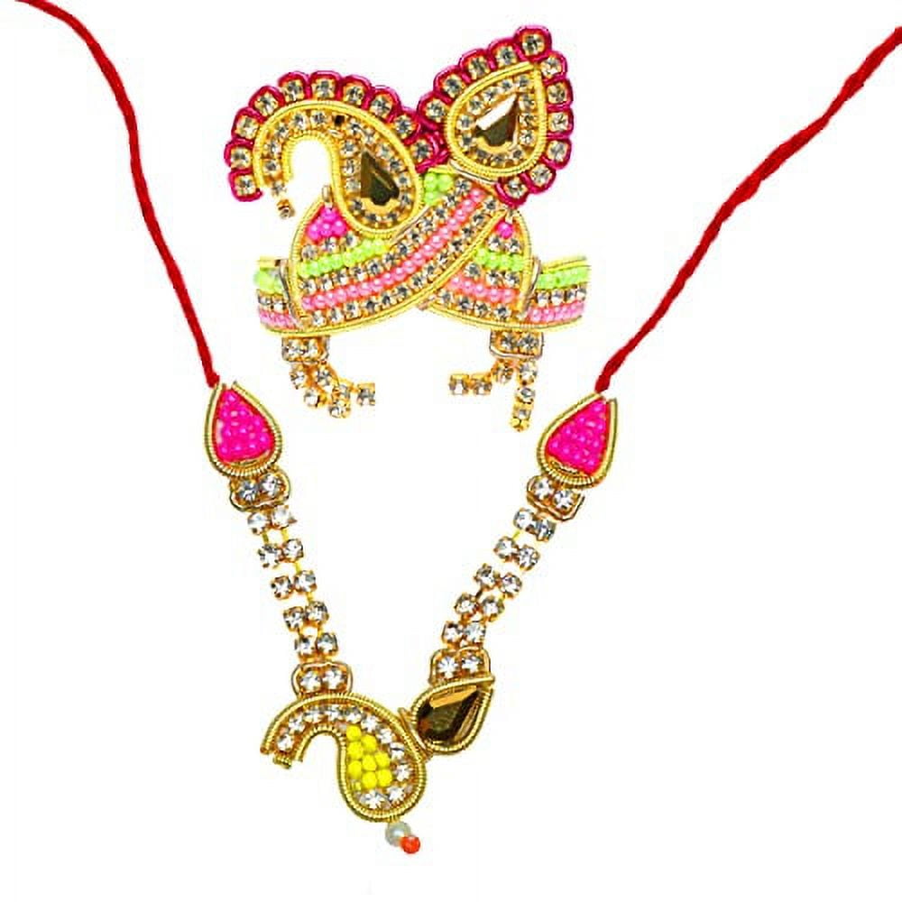 Mala Mukut Set for God Goddess Ganesh G /Laddu Gopal / Devi Maa / Radha ...