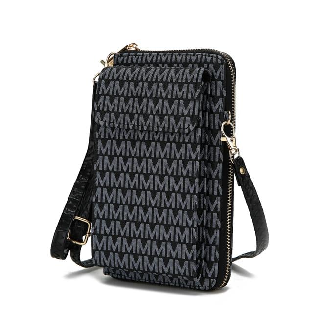 Mala Phone Wallet Crossbody by Mia K.- Black - Walmart.com