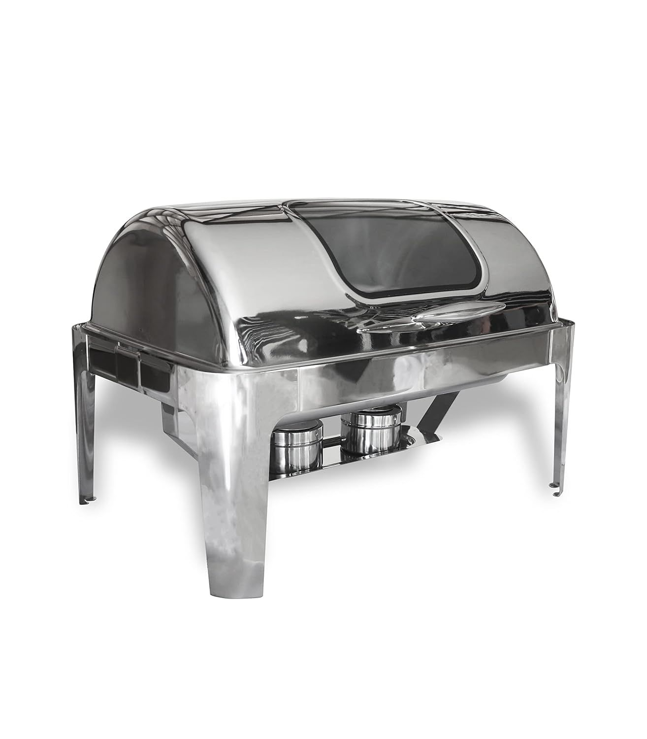 Malabar Stainless Steel Chafing Dish with Roll Top Rectangular Chafing ...