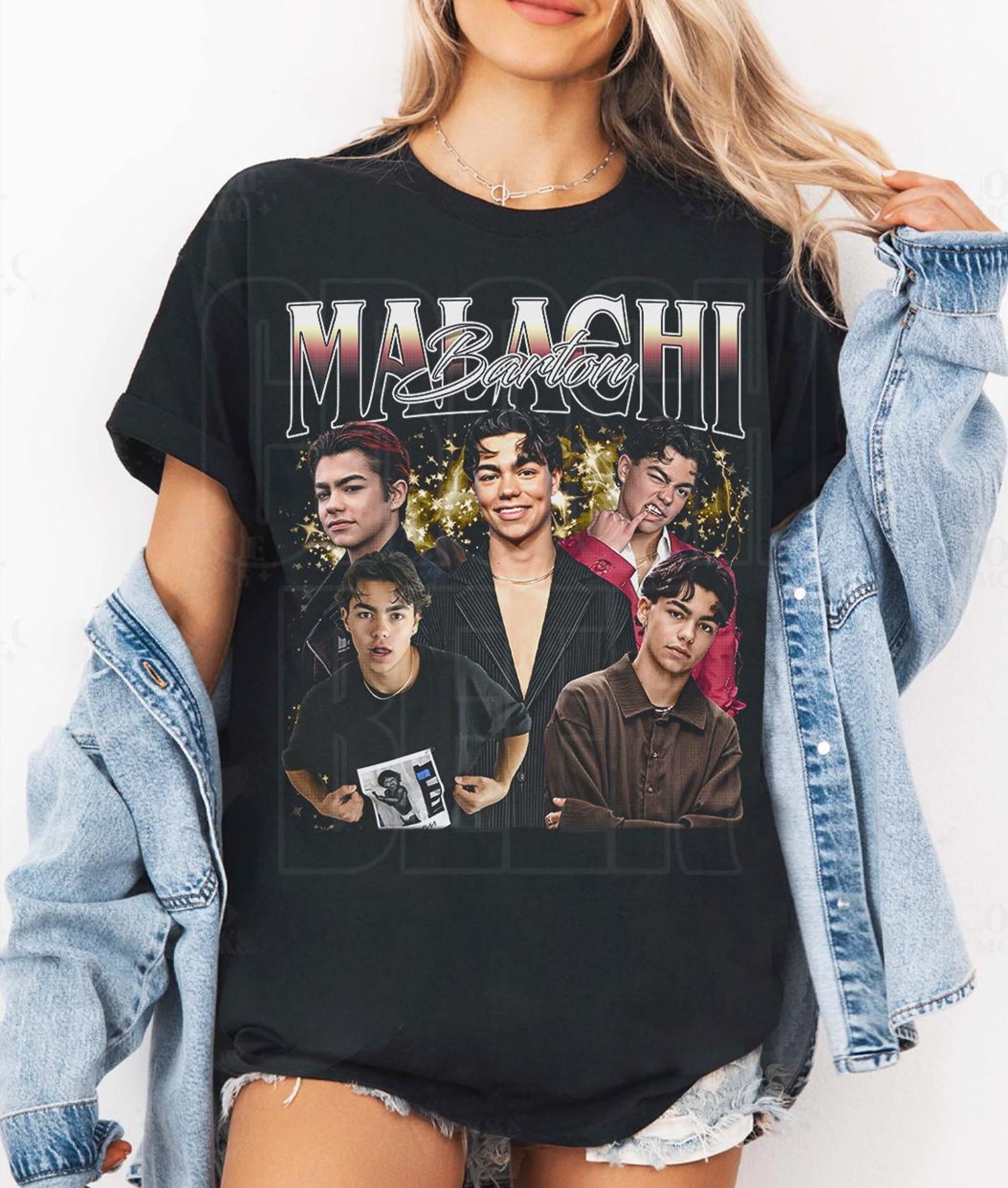 Malachi Barton Vintage T-Shirt, Actor Fan Tee, Celebrity Inspired Top, TV Show Merch, Gift for ...