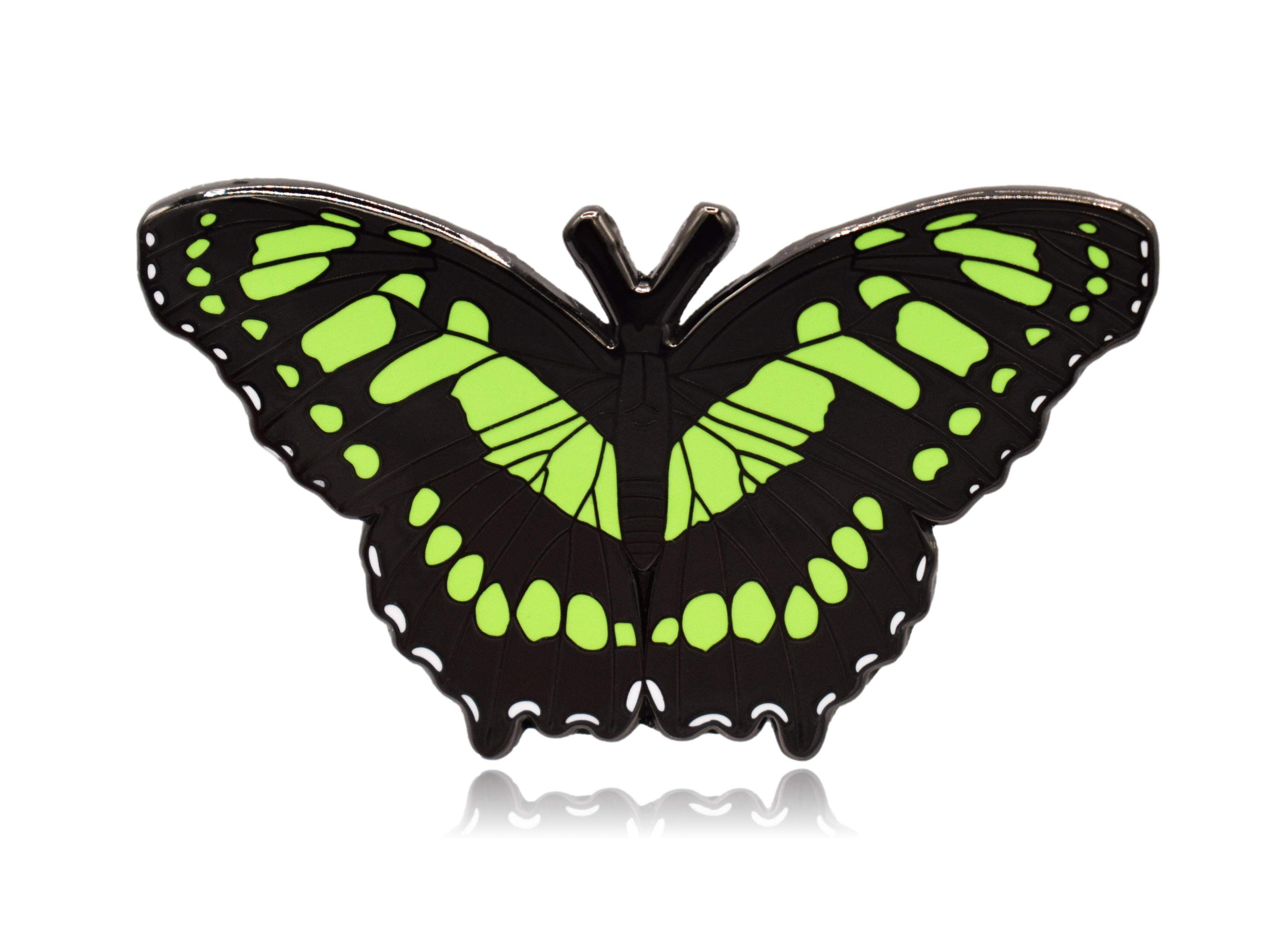 Malachite Butterfly Hard Enamel Pin | Clayton Jewelry Labs - Walmart.com