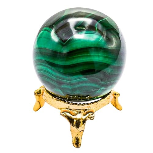 Malachite Crystal Ball Sphere 1.5" Inches - Walmart.com