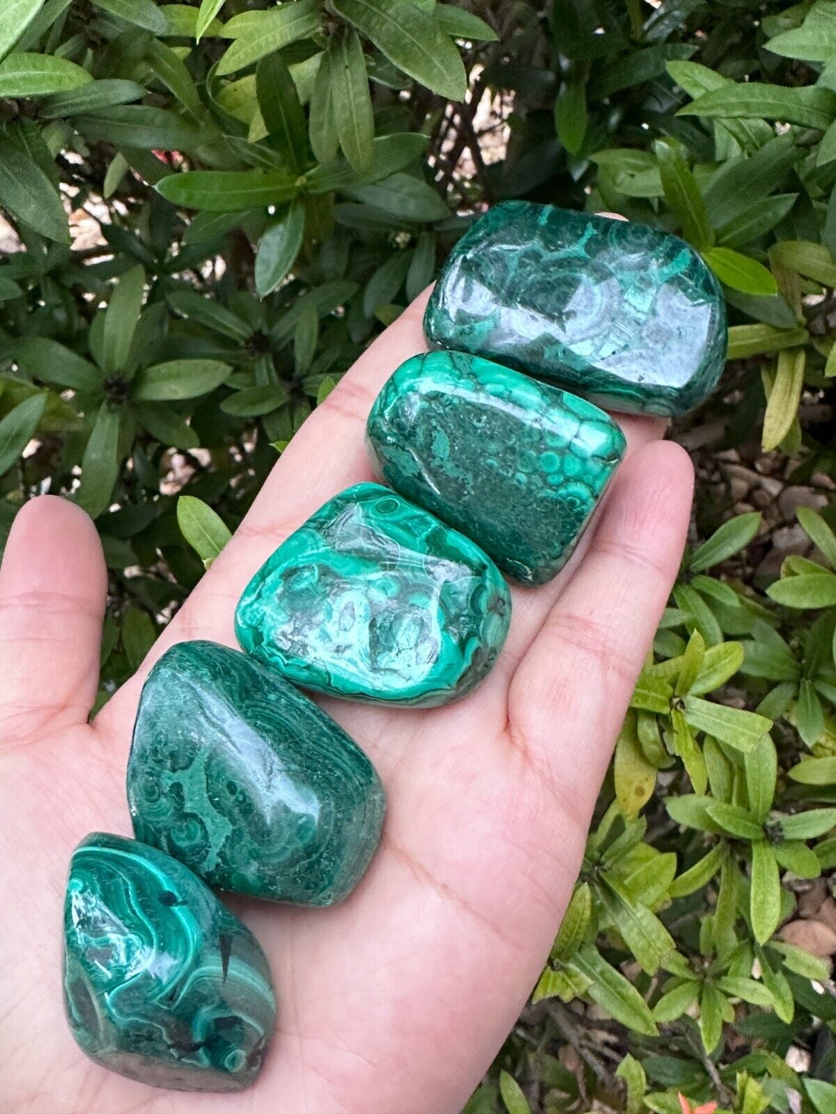 Malachite Pebble, 1.25-1.75 Inch Large Tumbled Malachite Stones ...