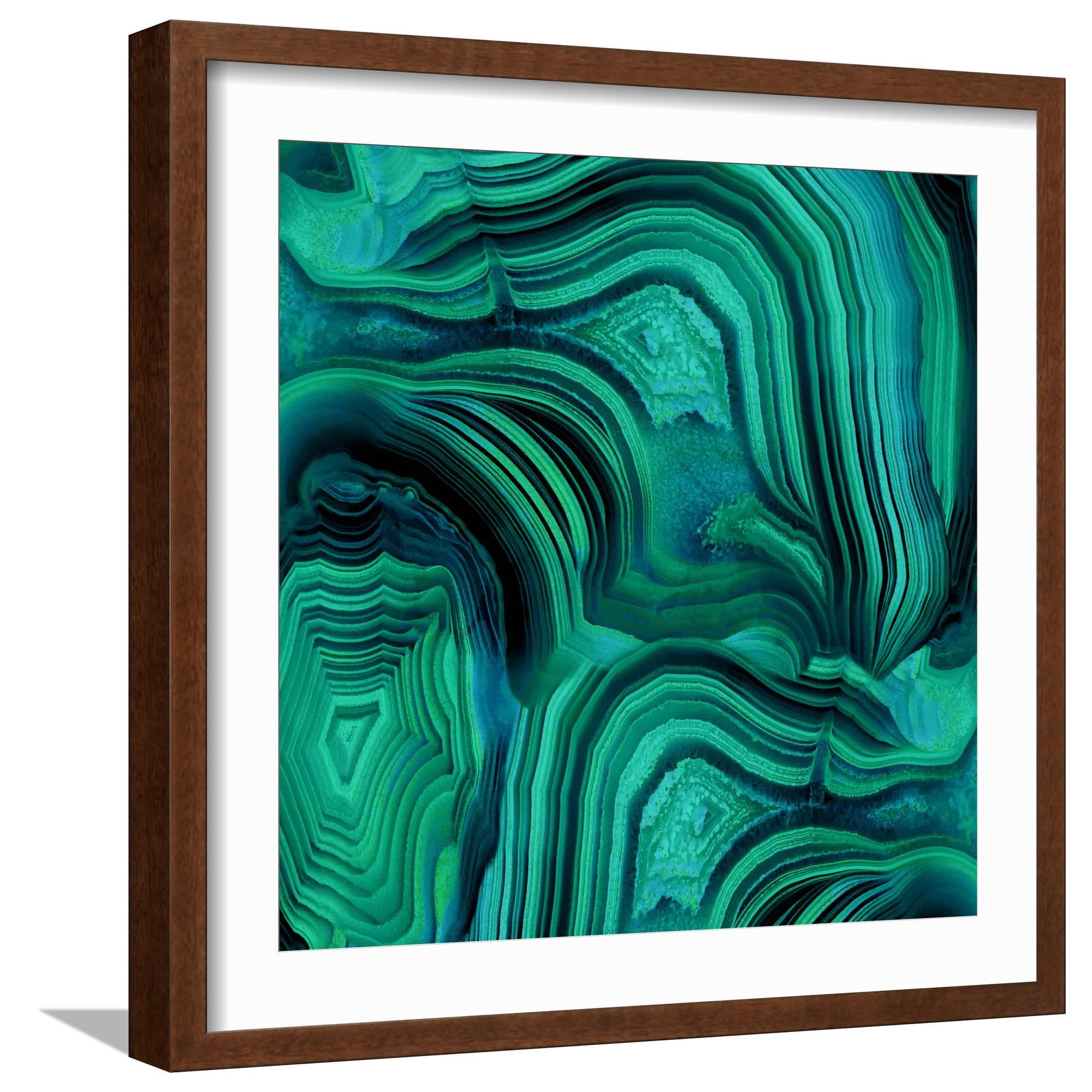 Art.com Malachite in Green and Blue Art Print by Danielle Carson, Brown ...