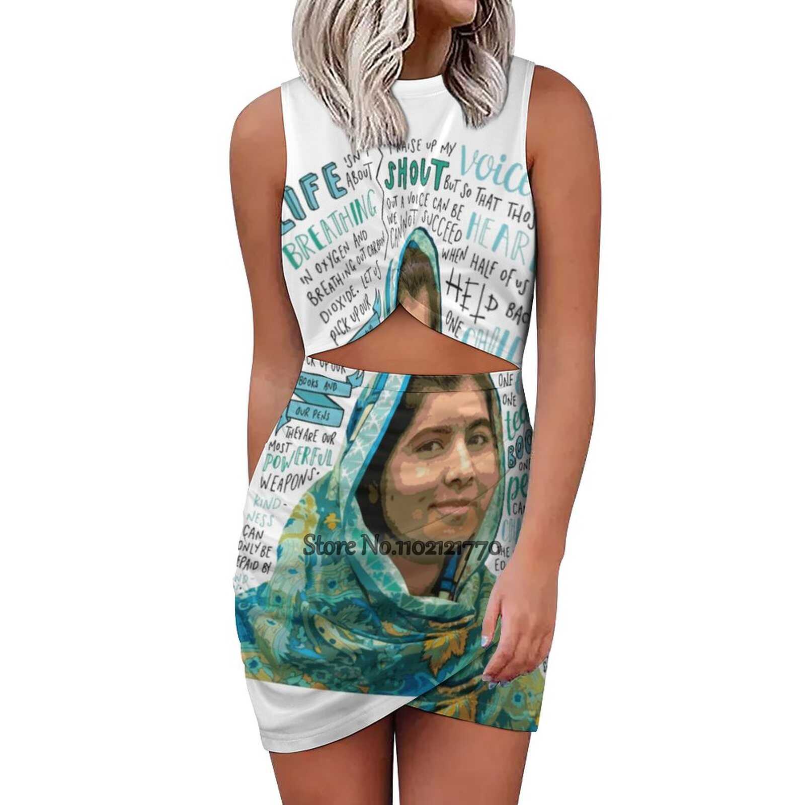 Malala Yousafzai Square Neck Dress Summer Dress Women Elegant Halter ...