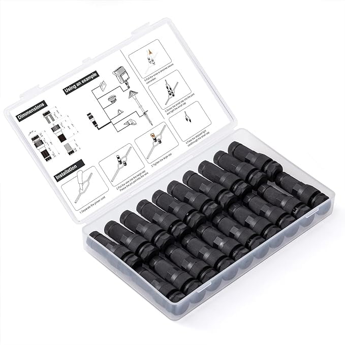 Malandra 20 Pack Low Voltage Wire Connector, Landscape Light Fastlock ...