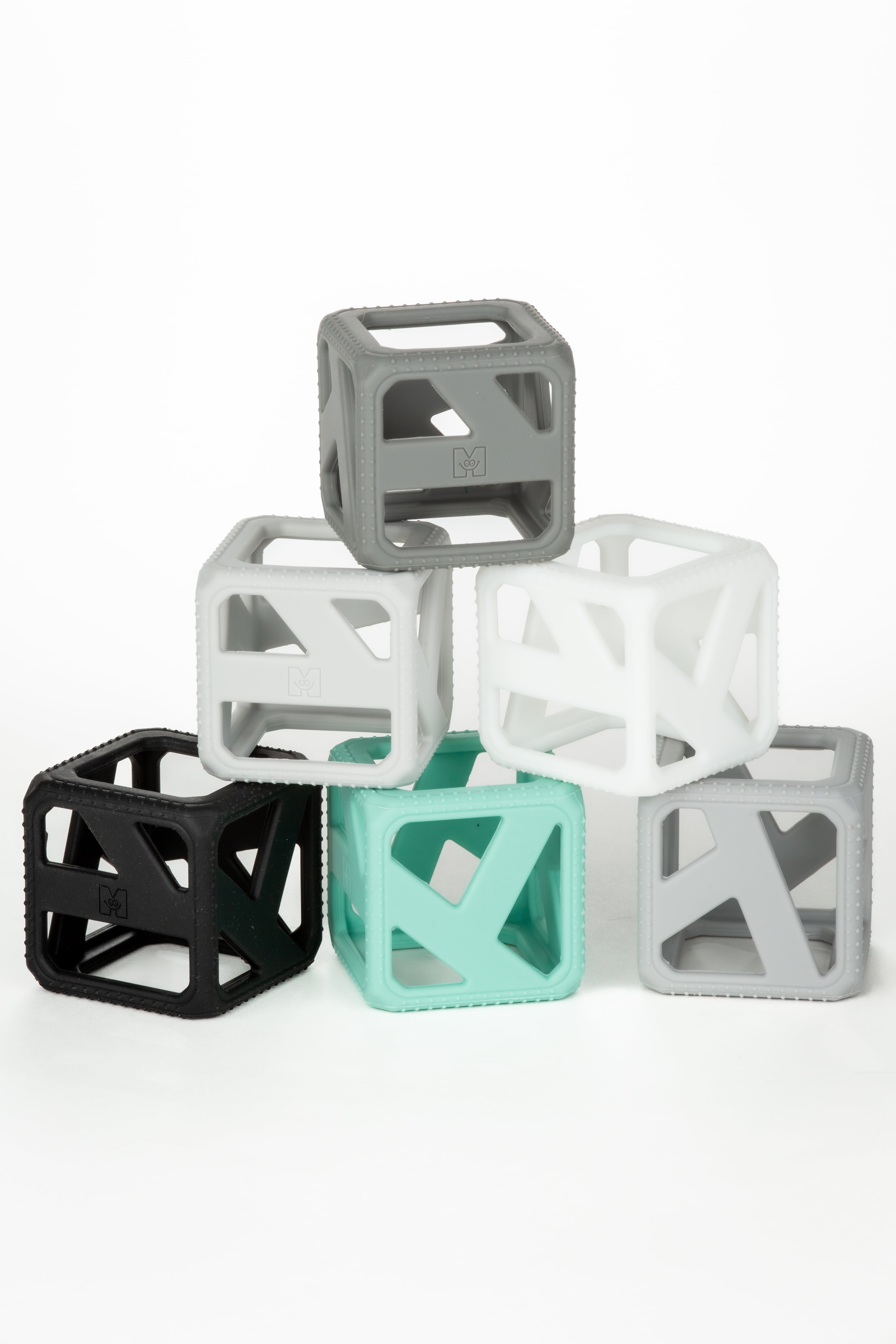 Malarkey Kids Stack N Chew Mini Cubes, Stackable and Chewable Sensory ...