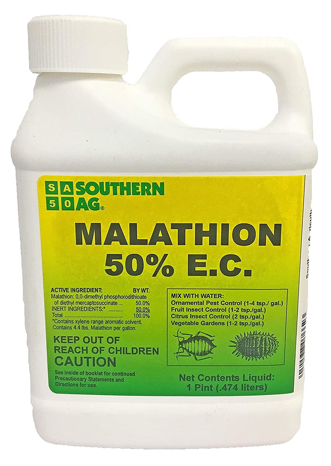 Southern Ag Malathion 50% EC: Insecticide for Outdoor Plants, 16 fl oz ...