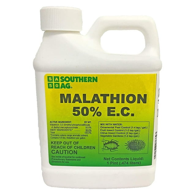 Southern Ag Malathion 50% EC: Insecticide for Outdoor Plants, 16 fl oz ...