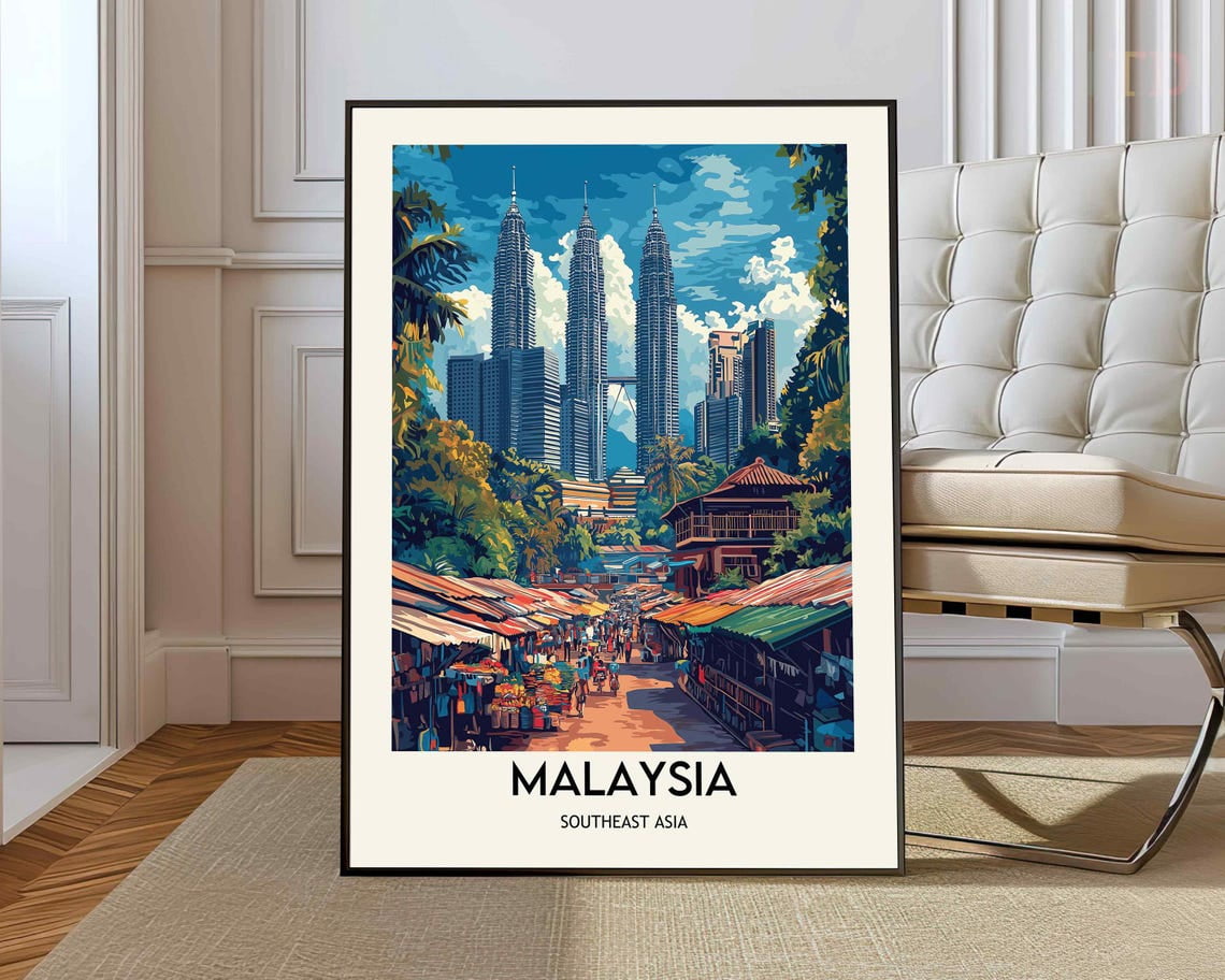 Malaysia Poster, Malaysiamalaysia Print, Malaysia Photo, Malaysia ...