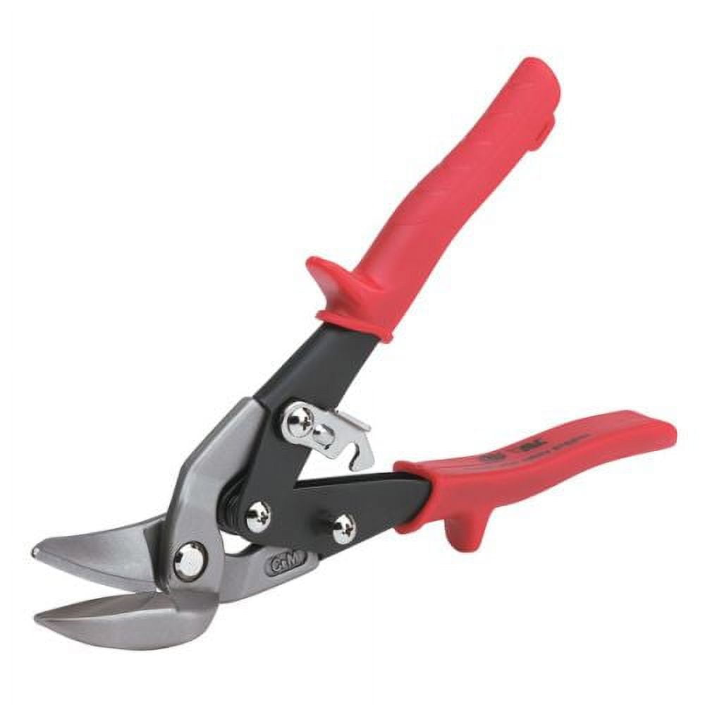 Malco AV6 Red Left Offset Cut Aviation Snips W/ Power Fit Hand Grips ...