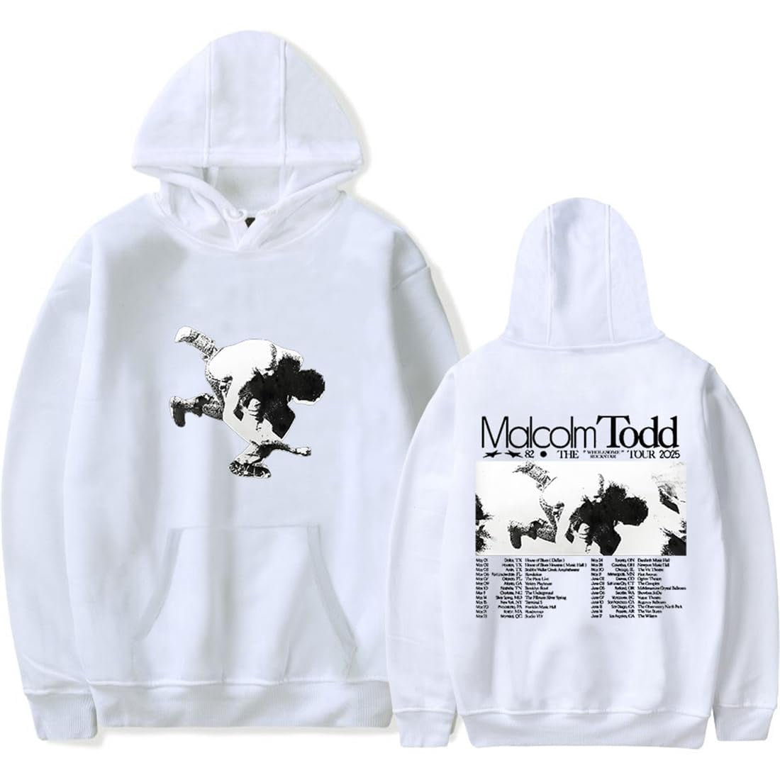 Malcolm Todd 2025 Tour Hoodies Women Men Long Sleeve Casual Sweatshirt ...